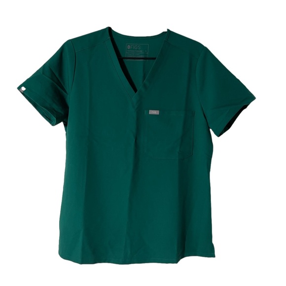 Figs | Tops | Figs Scrub Top Womens M In A Lovely Green | Poshmark
